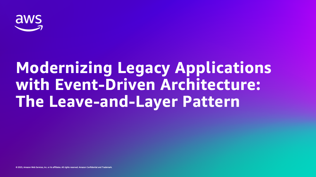 Modernizing Legacy Applications with Event-Driven Architecture: The ...