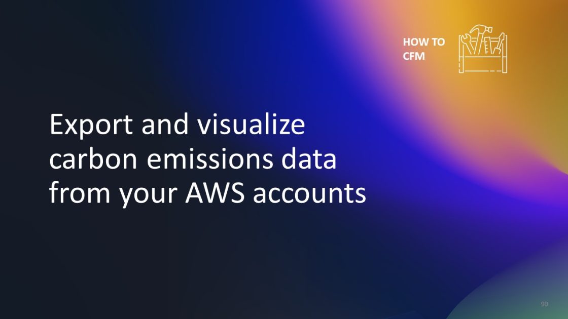 Export and visualize carbon emissions data from your AWS accounts | AWS ...