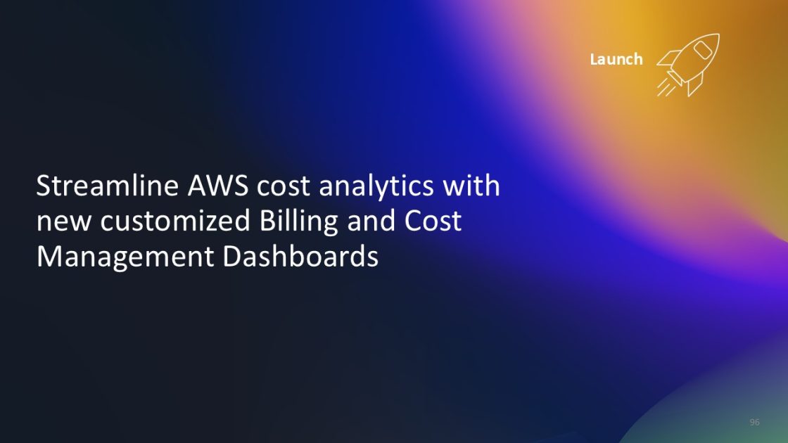Streamline AWS cost analytics with new customized Billing and Cost Management Dashboards | AWS ...