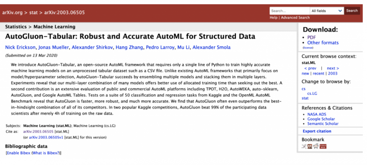 使用开源 AutoML 库 AutoGluon 进行机器学习 | 亚马逊AWS官方博客