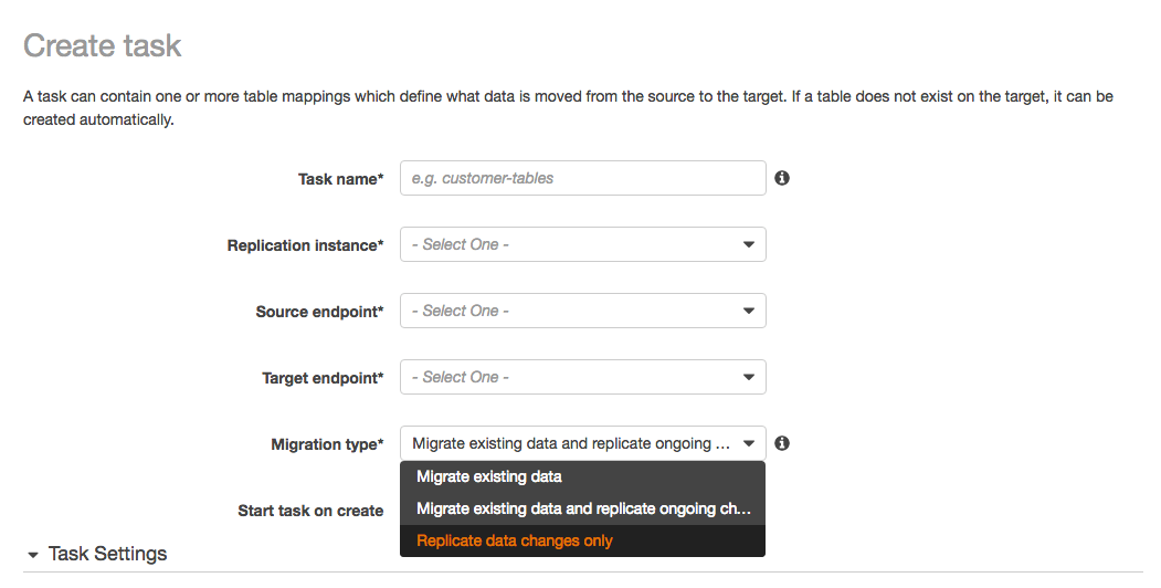 Cómo trabajar con soporte nativo de CDC en AWS DMS | Blog de Amazon Web ...