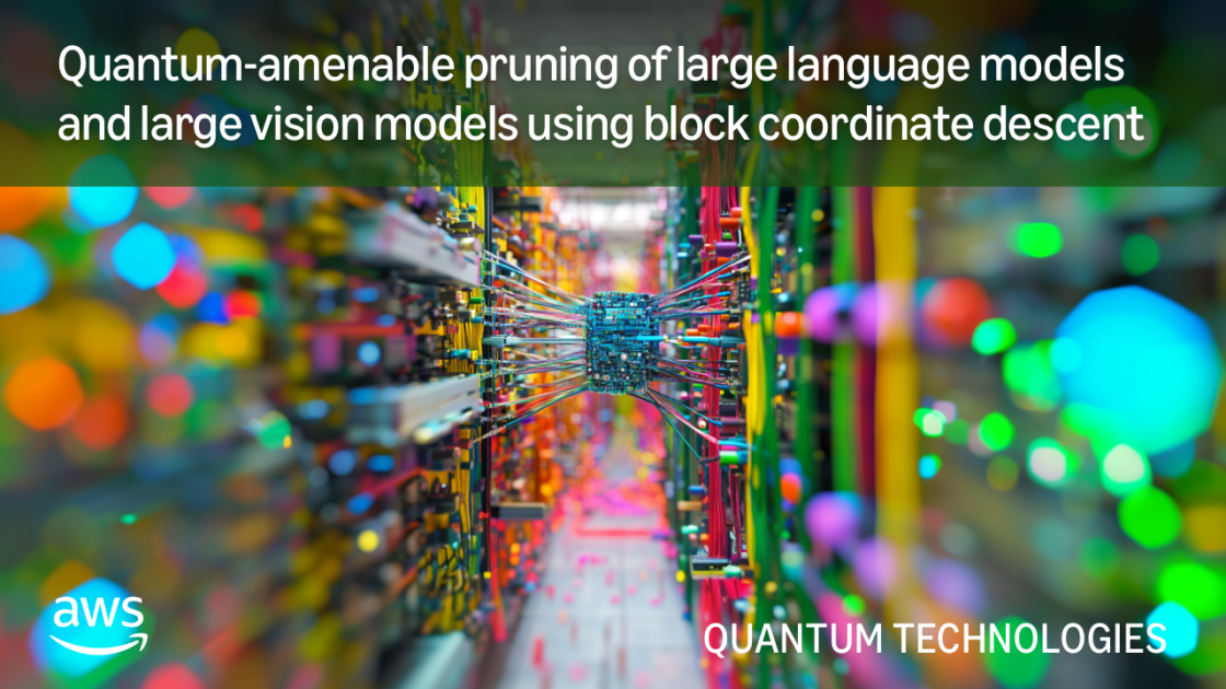 Quantum-amenable pruning of large language models and large vision models using block coordinate ...