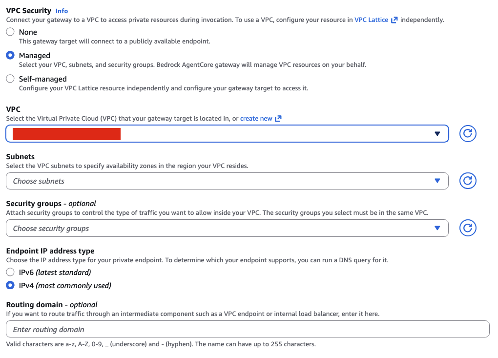Private connectivity patterns for Amazon Bedrock AgentCore Gateway ...