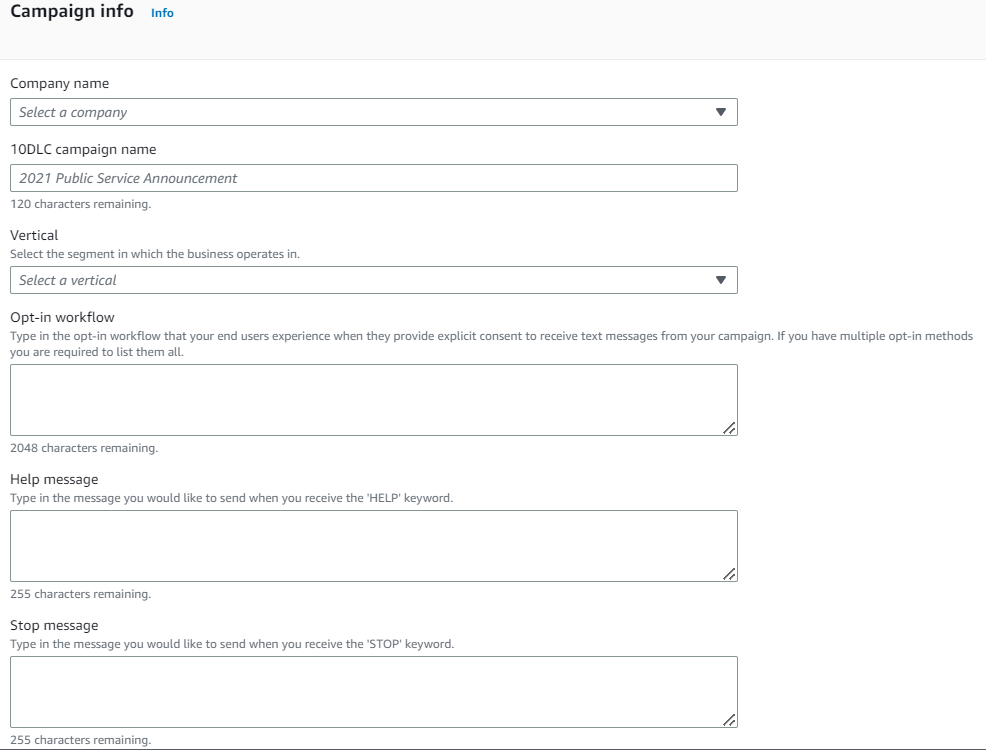 10DLC Registration Best Practices to Send SMS with Amazon Pinpoint ...