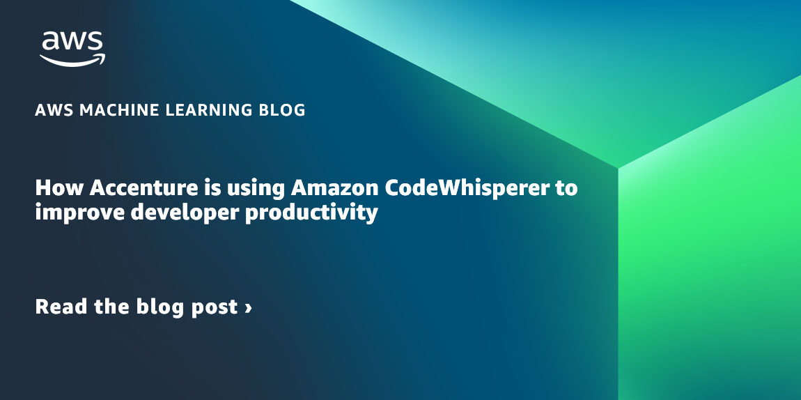 Bagaimana Accenture menggunakan Amazon CodeWhisperer untuk meningkatkan produktivitas developer ...