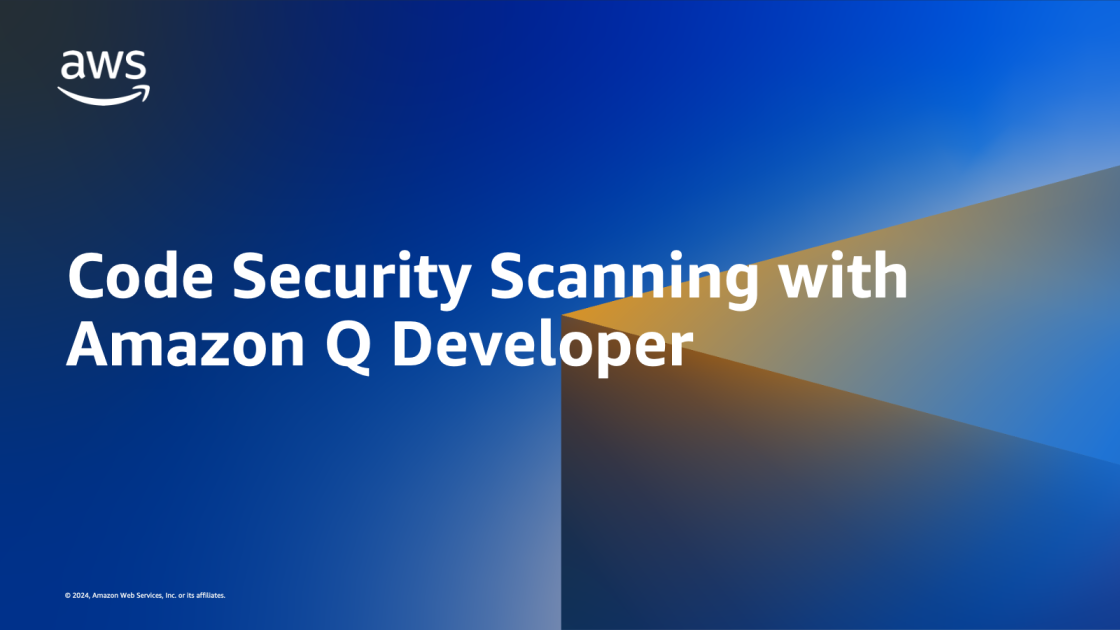 Code security scanning with Amazon Q Developer | AWS DevOps & Developer Productivity Blog