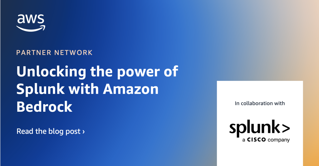 Unlocking the power of Splunk with Amazon Bedrock – Build AI assistant using agents | AWS ...