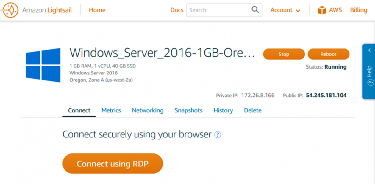 Amazon Lightsail – 윈도 가상 서버 서비스 출시 | Amazon Web Services 한국 블로그