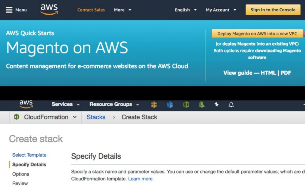 Amazon Aurora를 이용한 Magento 컨텐츠 서비스 배포 가속화: AWS Quick Start | Amazon Web Services 한국 블로그