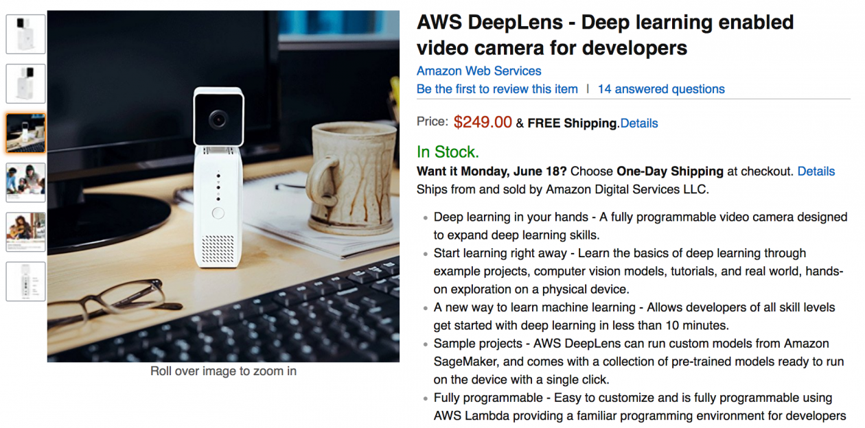 AWS DeepLens 지금 주문 가능! | Amazon Web Services 한국 블로그