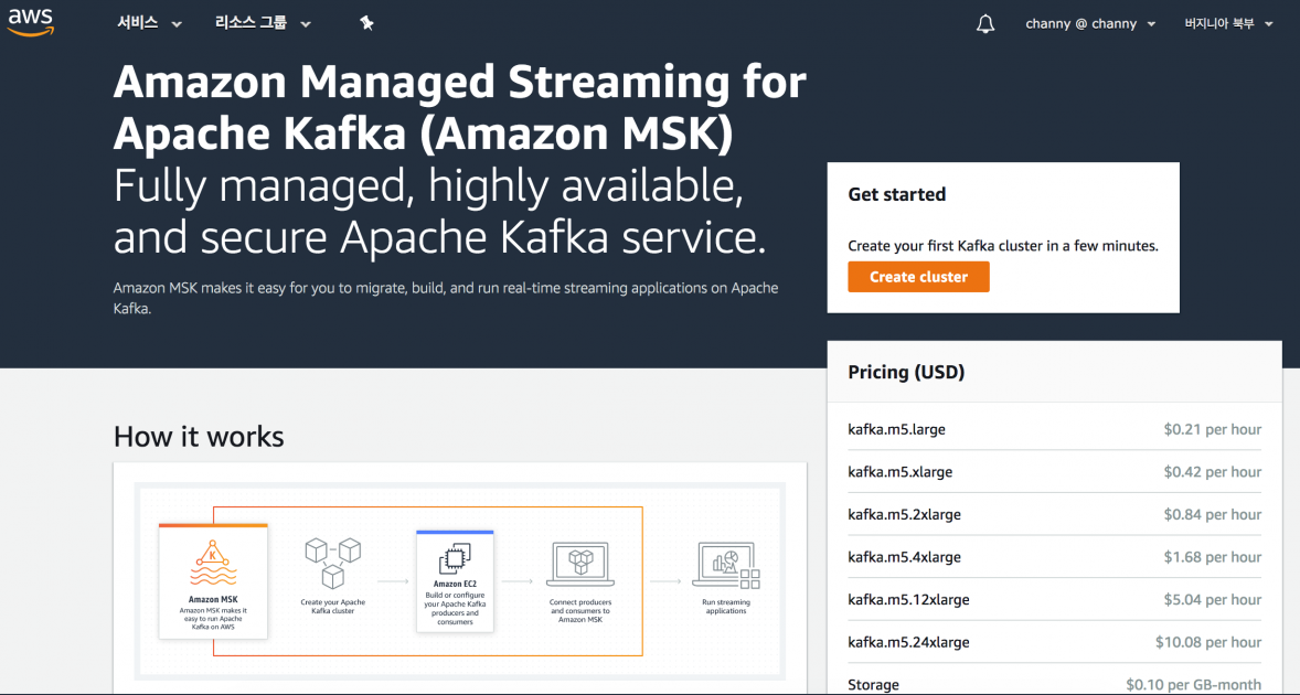 Amazon Managed Streaming for Apache Kafka(MSK) – 정식 출시 | Amazon Web Services 한국 블로그