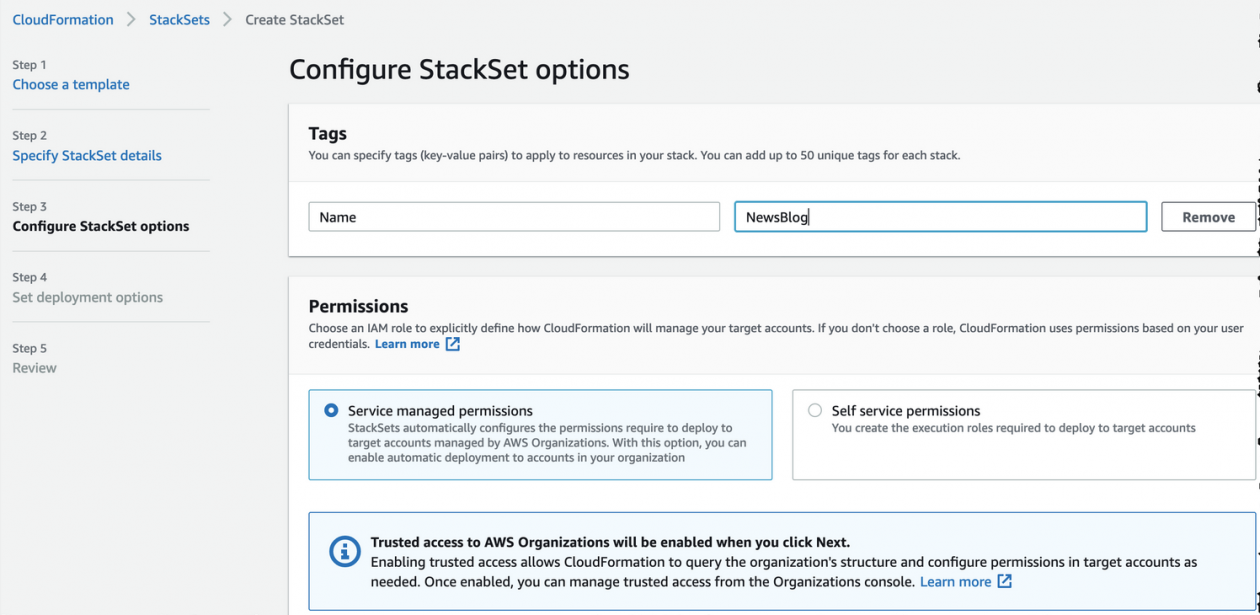 Aws Organization에서 Aws Cloudformation Stacksets 사용하기 Amazon Web