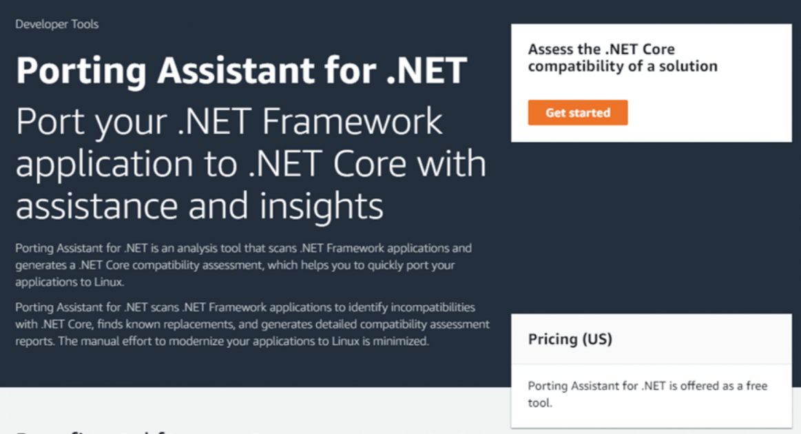 닷넷 코어 이전을 위한 AWS Porting Assistant for .NET 개발자 도구 출시 | Amazon Web Services 한국 블로그