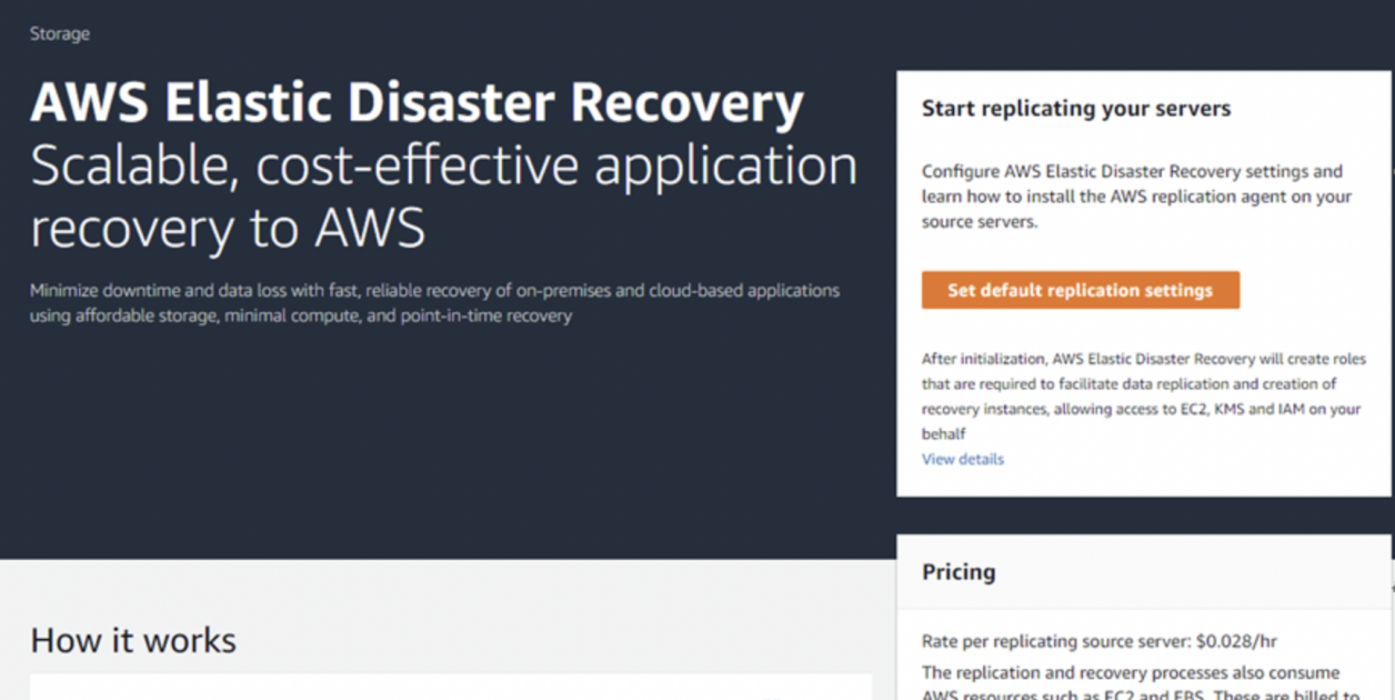 AWS Elastic Disaster Recovery 정식 출시 – 클라우드 기반 높은 확장성 비용 효율적인 재해 복구(DR) 서비스 | Amazon Web Services ...