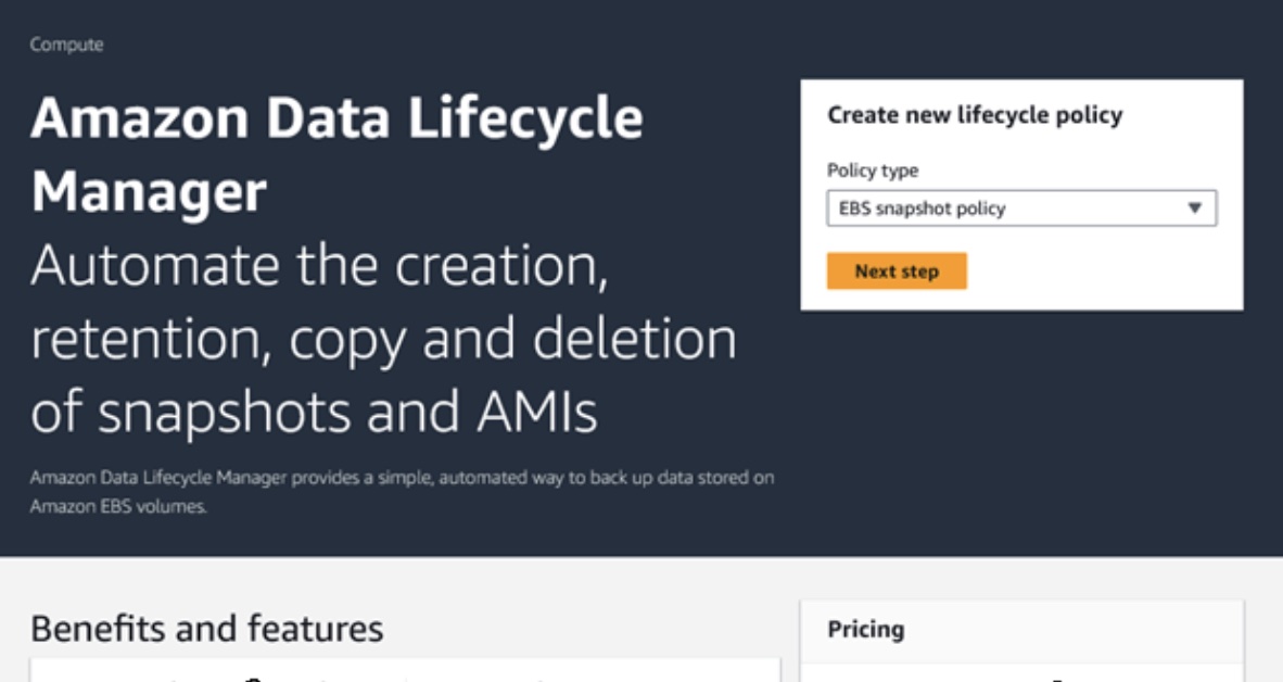 Amazon Data Lifecycle Manager(DLM) 및 사용자 지정 스크립트 기반 EBS 스냅샷 생성하기 | Amazon Web Services 한국 블로그