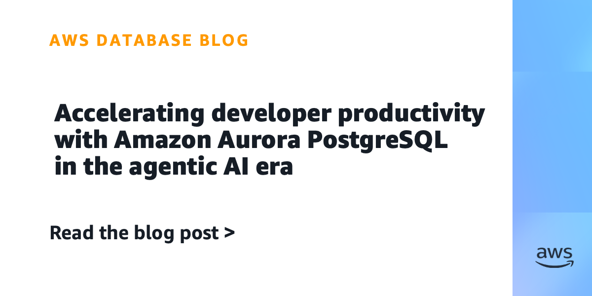 Accelerating developer productivity in the agentic AI era with Amazon ...