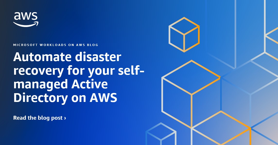 Automate disaster recovery for your self-managed Active Directory on ...