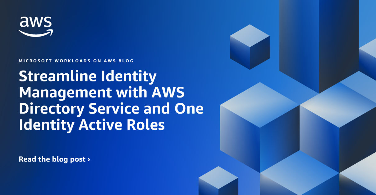 Streamline Identity Management with AWS Directory Service and One ...