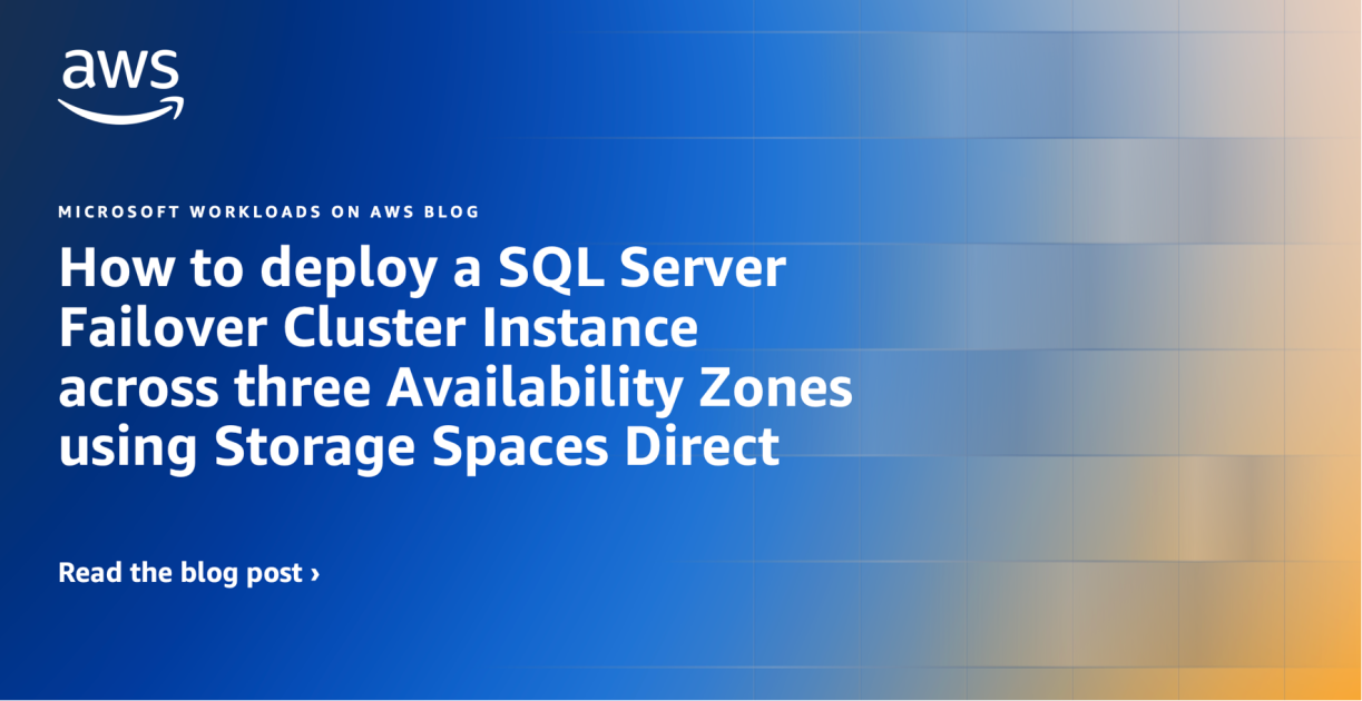 How to deploy a SQL Server Failover Cluster Instance across three ...