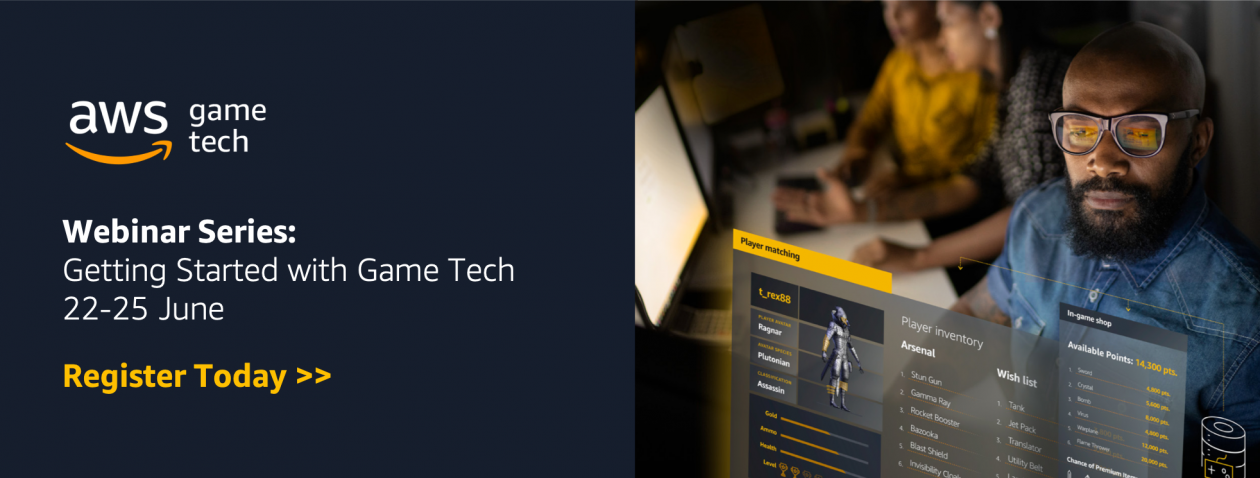 June webinar series: Join us and learn how to get started with AWS Game Tech | AWS for Games Blog
