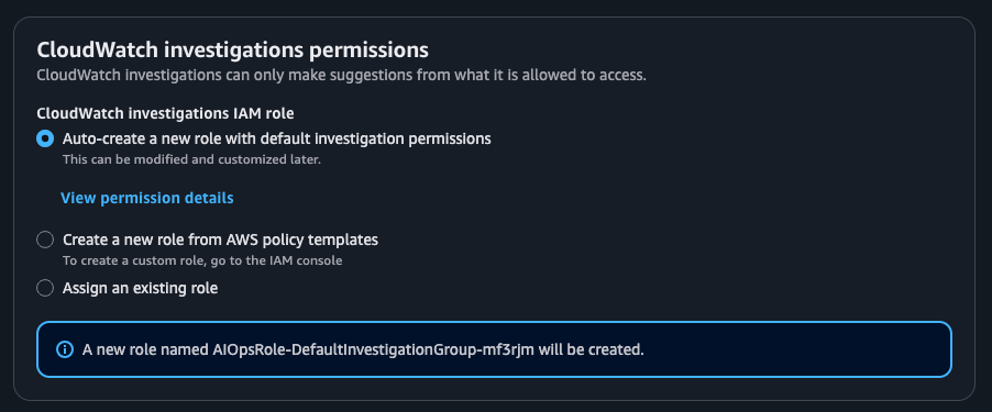 Getting started with Amazon CloudWatch investigations | AWS Cloud ...