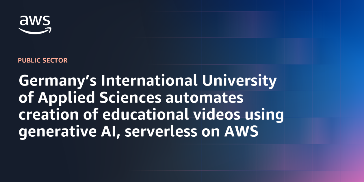 Germany’s International University of Applied Sciences automates ...