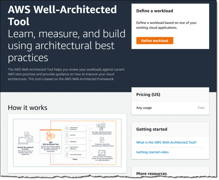 新発表 – AWS Well-Architected Tool – クラウドベストプラクティスのレビューツール | Amazon Web Services ブログ