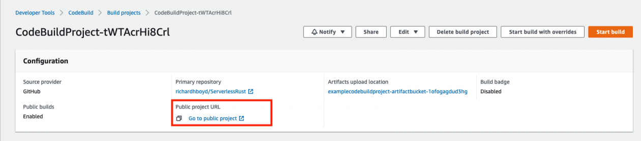AWS CodeBuild のパブリックビルドの導入 | Amazon Web Services ブログ