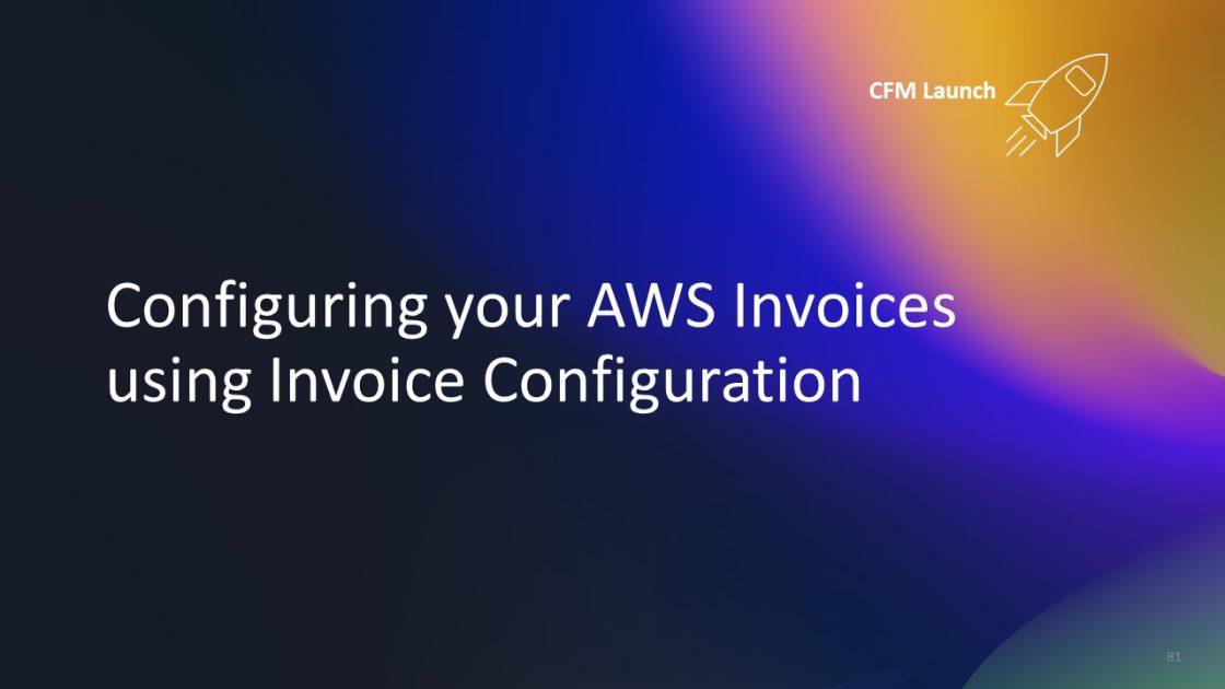 Invoice Configuration を使用して AWS 請求書を設定する | Amazon Web Services ブログ