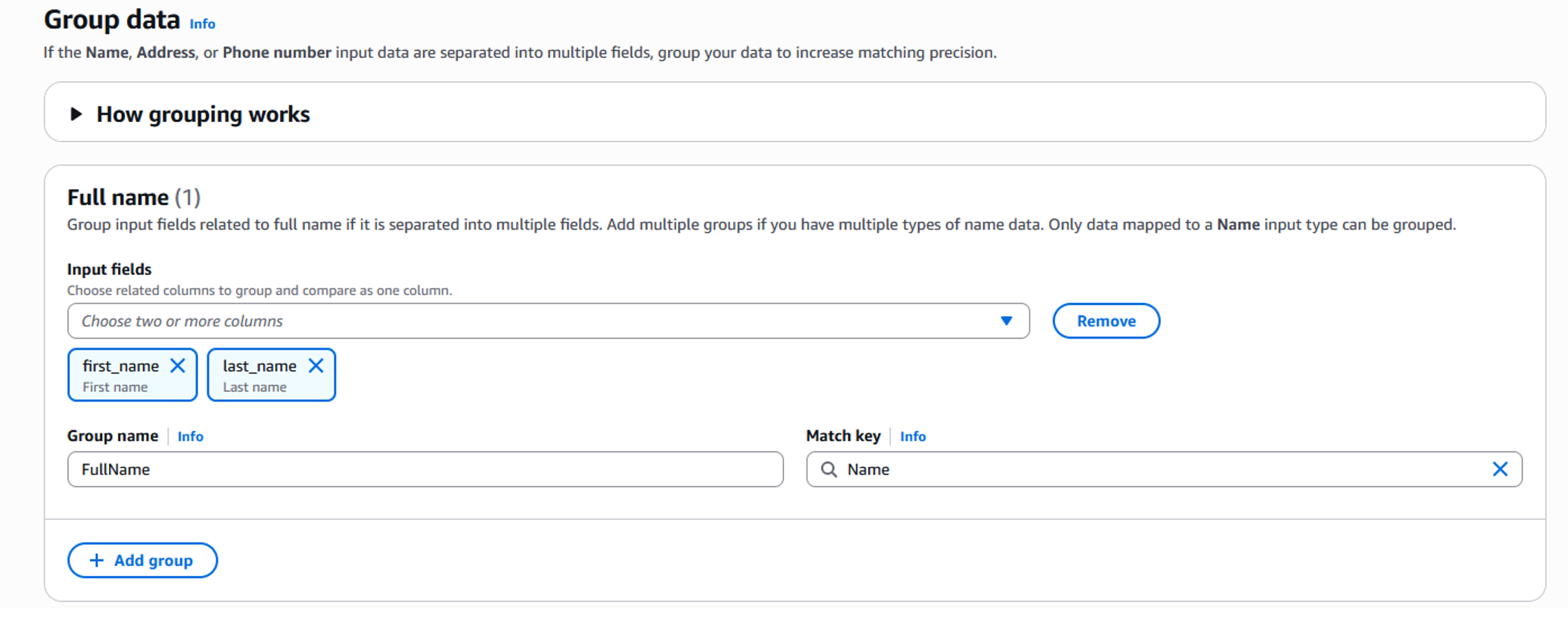 AWS Entity Resolution の高度なルールベースファジーマッチングを使用して不完全なデータを解決する | Amazon Web ...