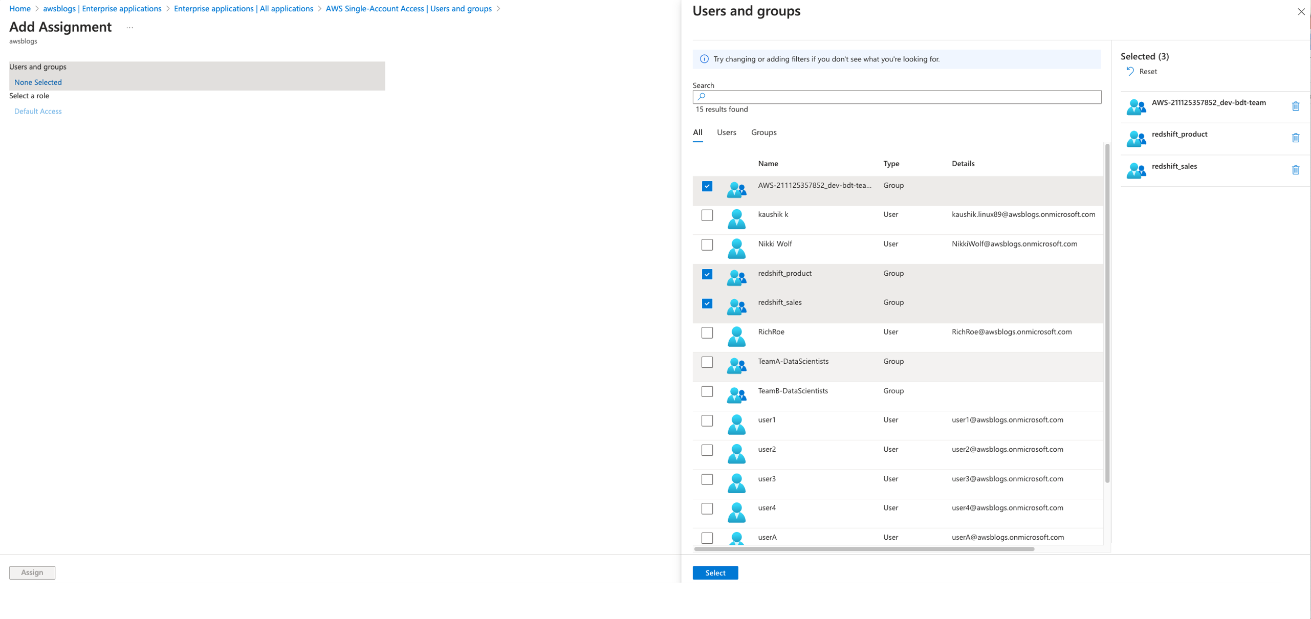Federate to Amazon Redshift Query Editor v2 with Microsoft Entra ID ...