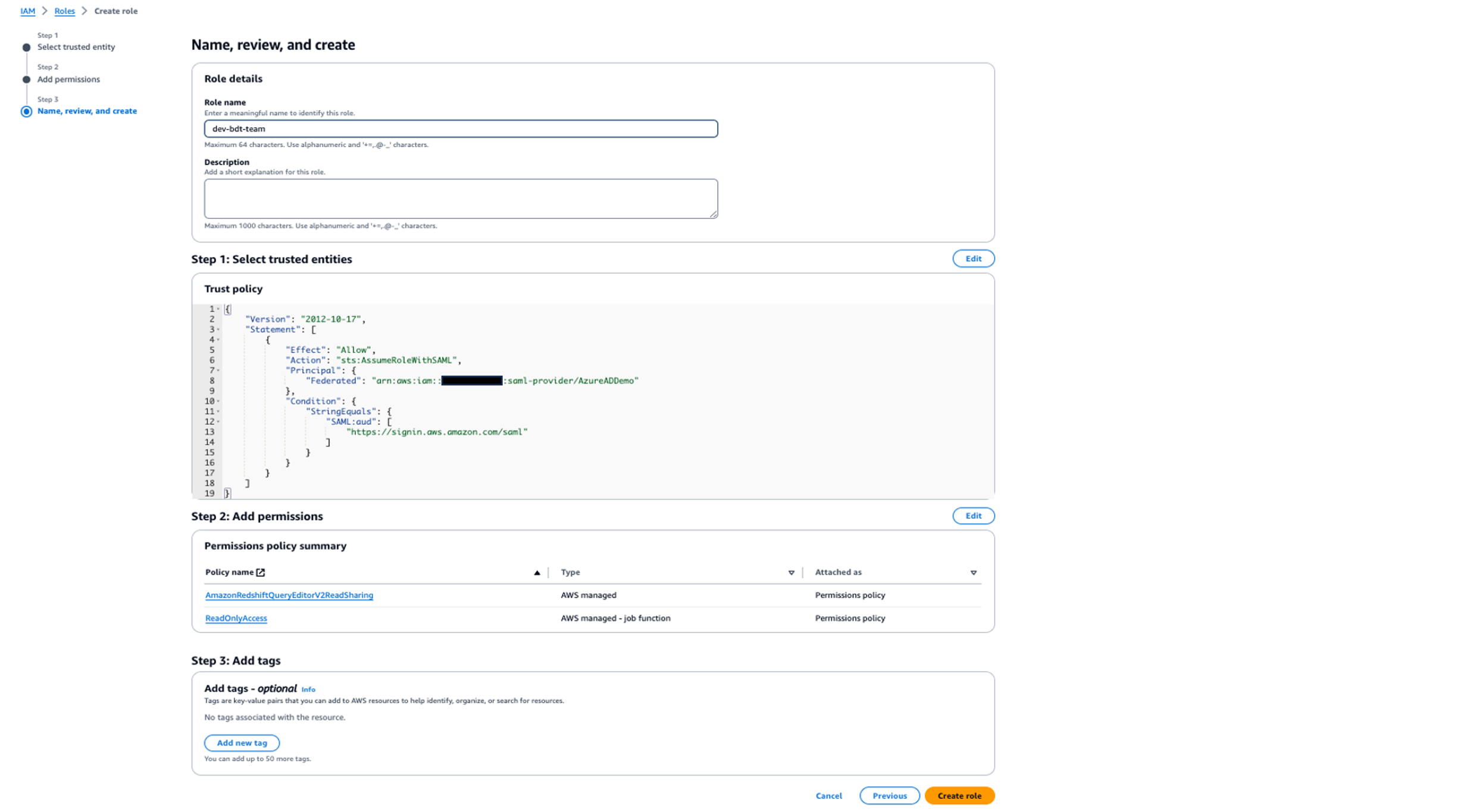 Federate to Amazon Redshift Query Editor v2 with Microsoft Entra ID ...