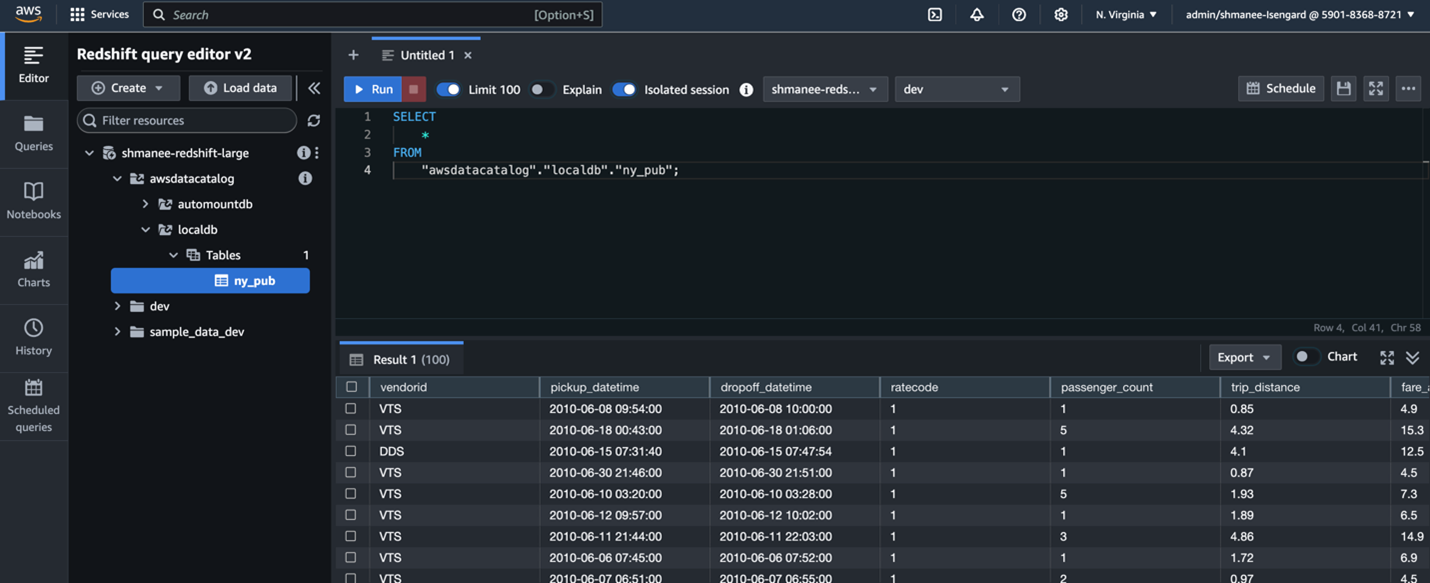 Simplify external object access in Amazon Redshift using automatic mounting of the AWS Glue Data ...