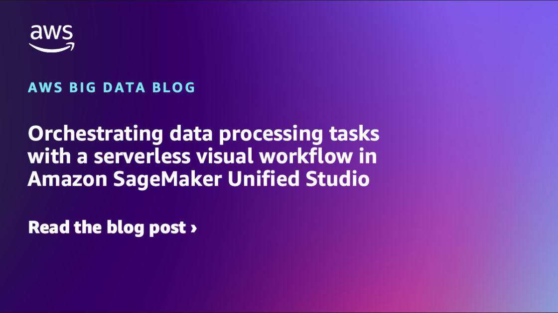 Orchestrating data processing tasks with a serverless visual workflow ...