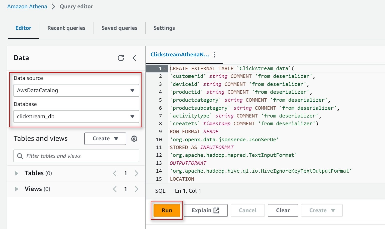 Capture clickstream data using AWS serverless services | AWS for Industries