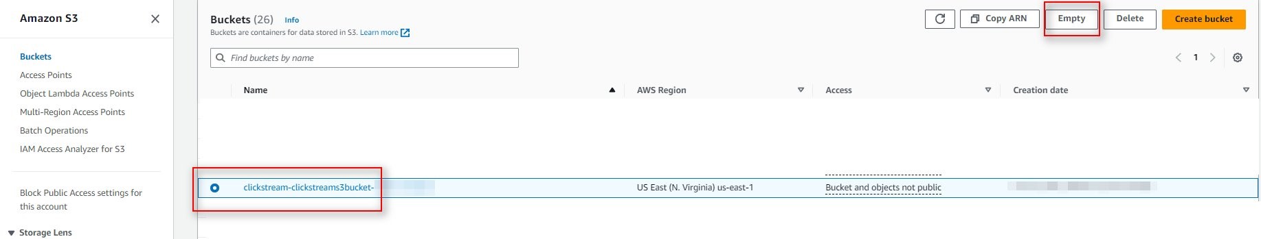 Capture clickstream data using AWS serverless services | AWS for Industries
