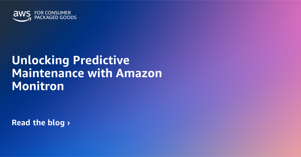 Unlocking Predictive Maintenance with Amazon Monitron | AWS for Industries