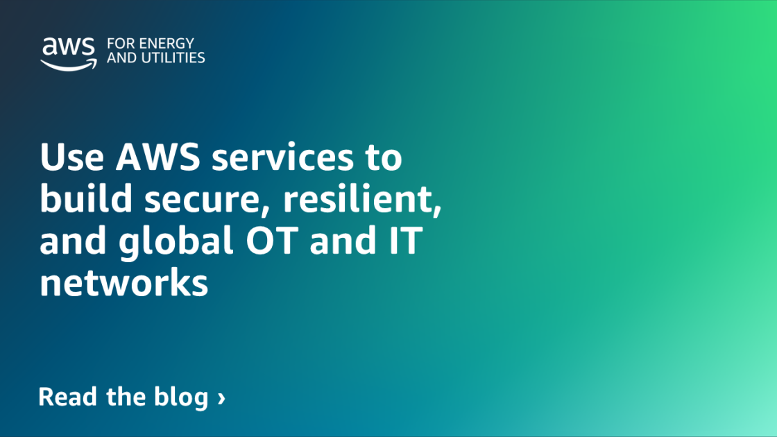 Use AWS services to build secure, resilient, and global OT and IT ... Use AWS services to build secure, resilient, and global OT and IT ...
