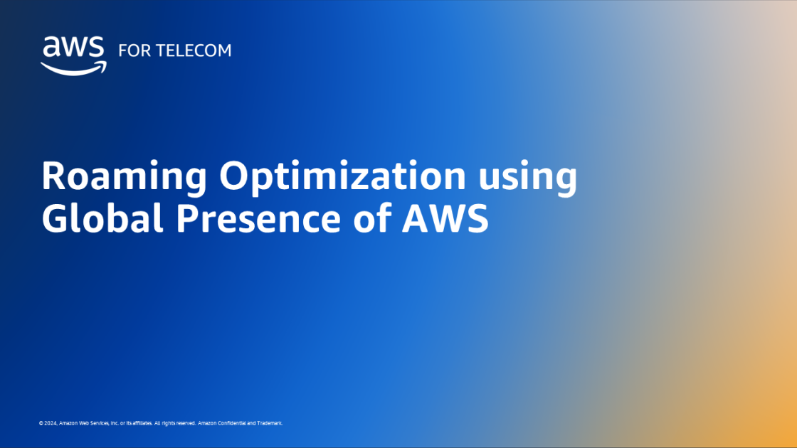 Roaming Optimization using Global Presence of AWS: SK Telecom Roaming Edge Cloud | AWS for ...