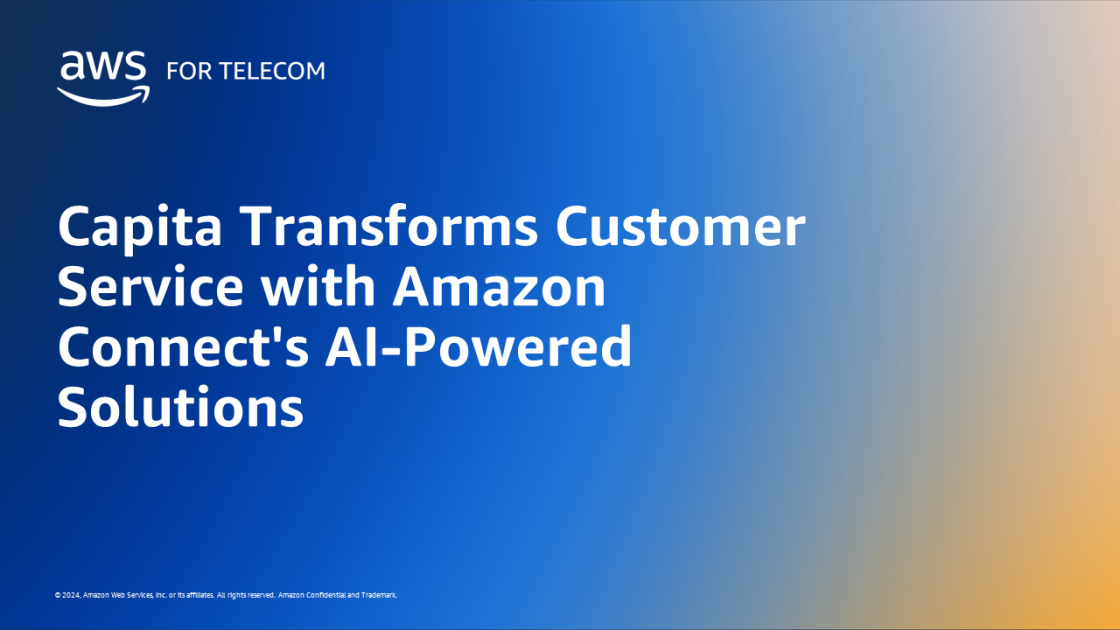 Capita transforms customer service with the AI-powered solutions of ...