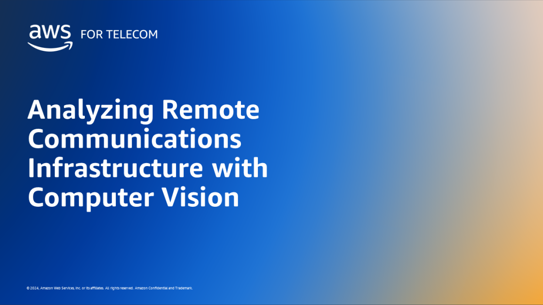 Analyzing Remote Communications Infrastructure with Computer Vision ...