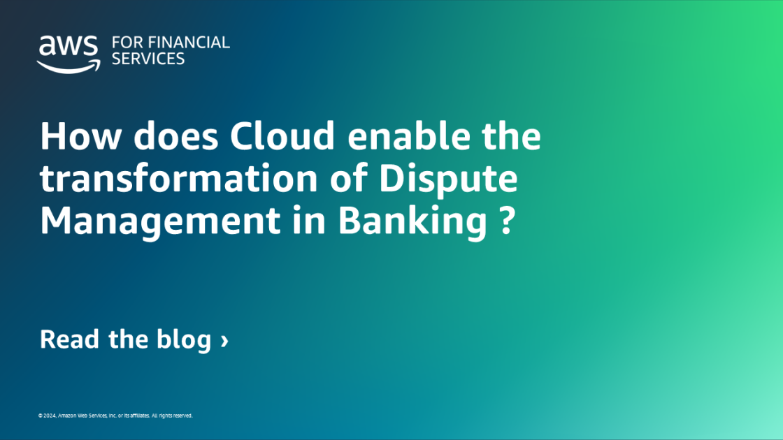 How does Cloud enable the transformation of Dispute Management in ...
