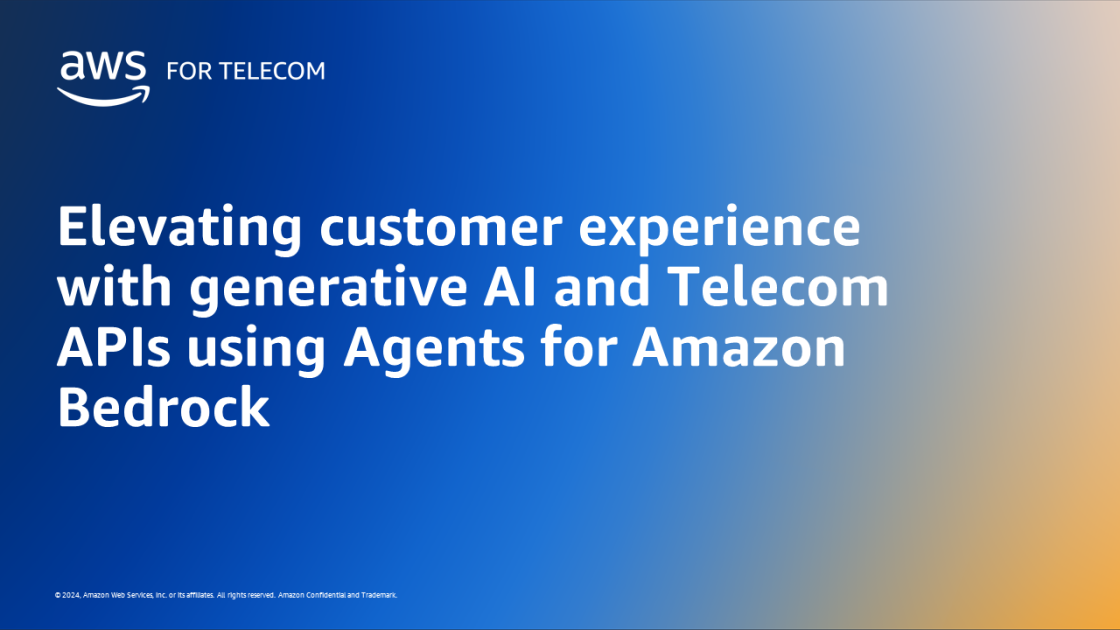 Elevating customer experience with generative AI and Telecom APIs using ...