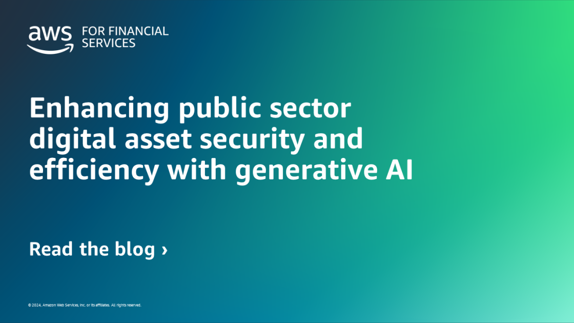 Enhancing public sector digital asset security and efficiency with generative AI | AWS for ...