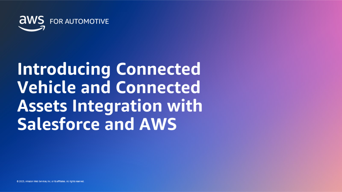 Introducing Connected Vehicle and Connected Assets Integration with ...
