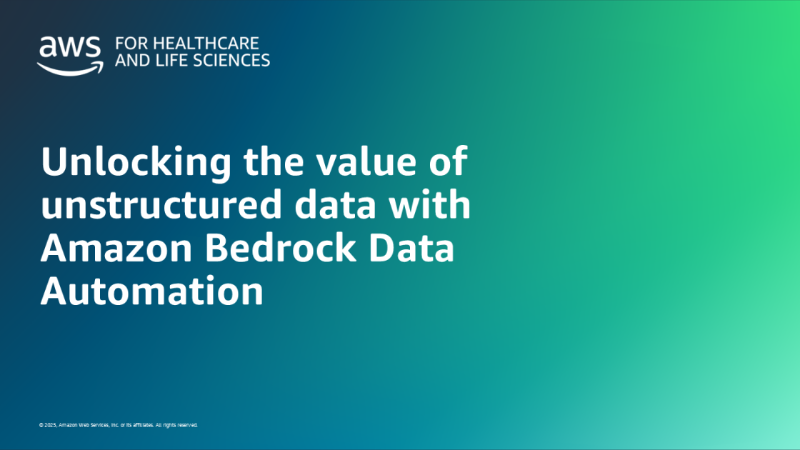 Unlocking the value of unstructured data with Amazon Bedrock Data ...