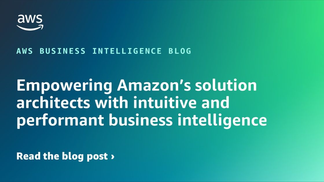 Empowering Amazon’s solution architects with intuitive and performant ...