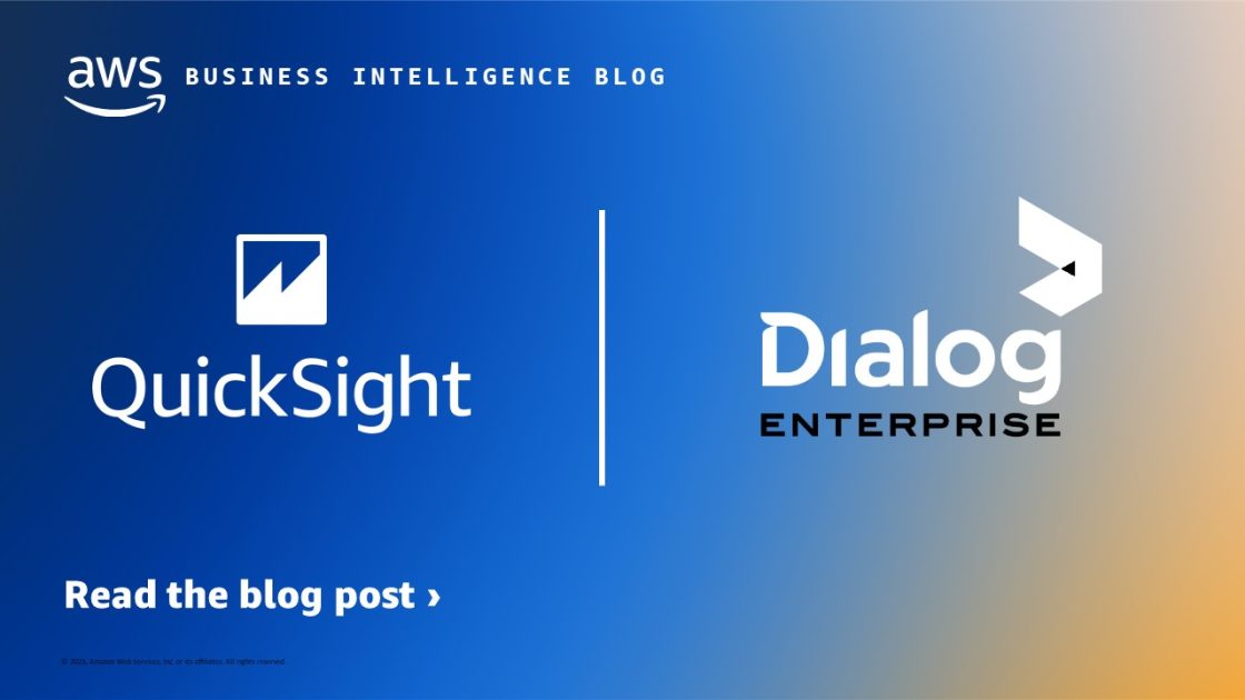 How Dialog Enterprise monetizes its data with Amazon QuickSight | AWS ...