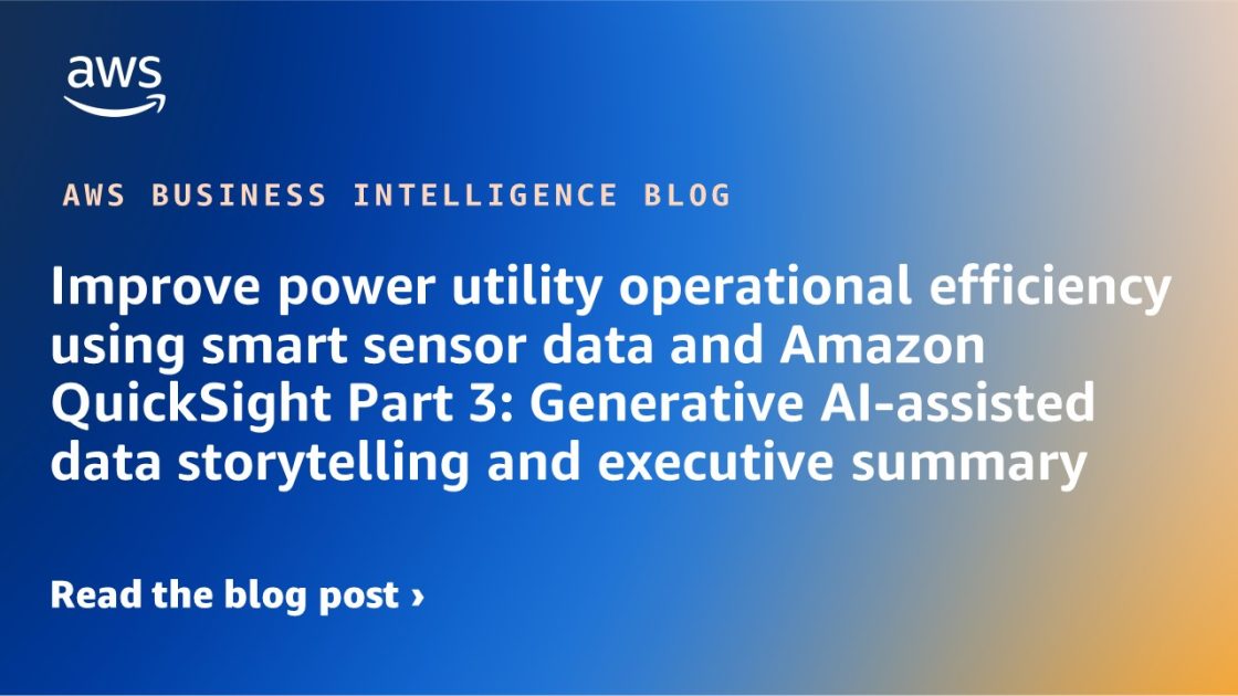 Improve power utility operational efficiency using smart sensor data ...