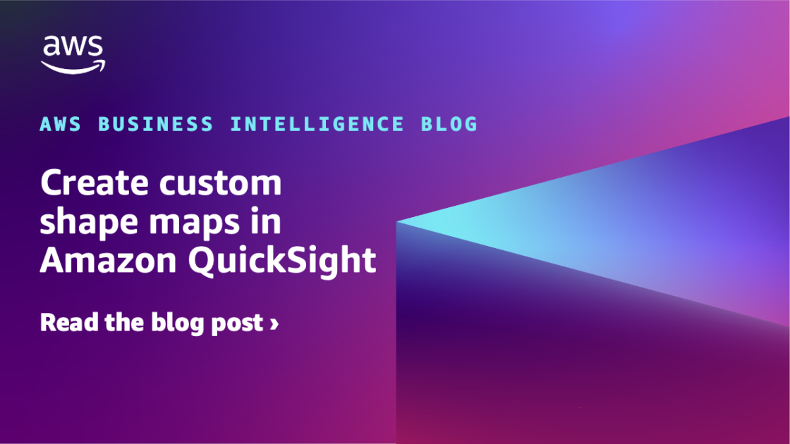 Create custom shape maps in Amazon QuickSight | AWS Business ... Create custom shape maps in Amazon QuickSight | AWS Business ...